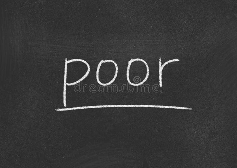 Poor stock photo. Image of poor, word, education, concept - 165259402