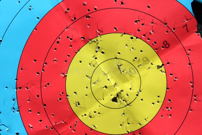 Poor Condition of a Practice Target for the Sport of Archery Stock ...