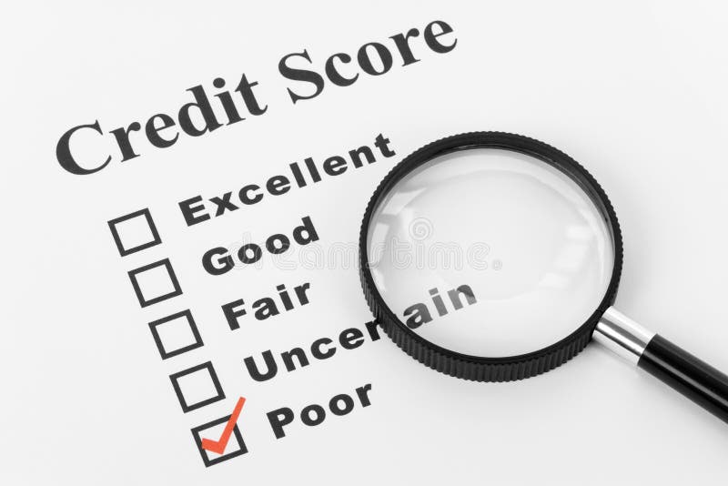Excellent Credit Score stock photo. Image of check, hand - 34523802