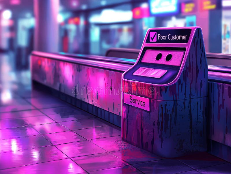 Poor Customer Service Text Illustration Stock Illustration ...