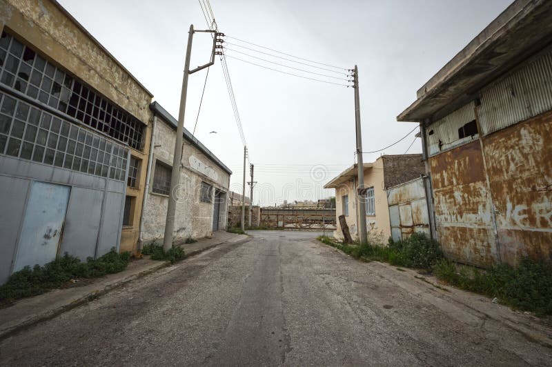 Poor and Degraded Area at Piraeus - Greece. Editorial Photography ...