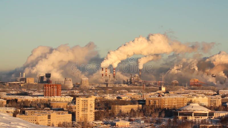 Harmful Emissions into the Atmosphere Causing Global Warming. Stock ...