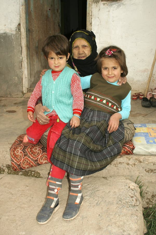 Poor family portrait stock image. Image of diversity - 19267039