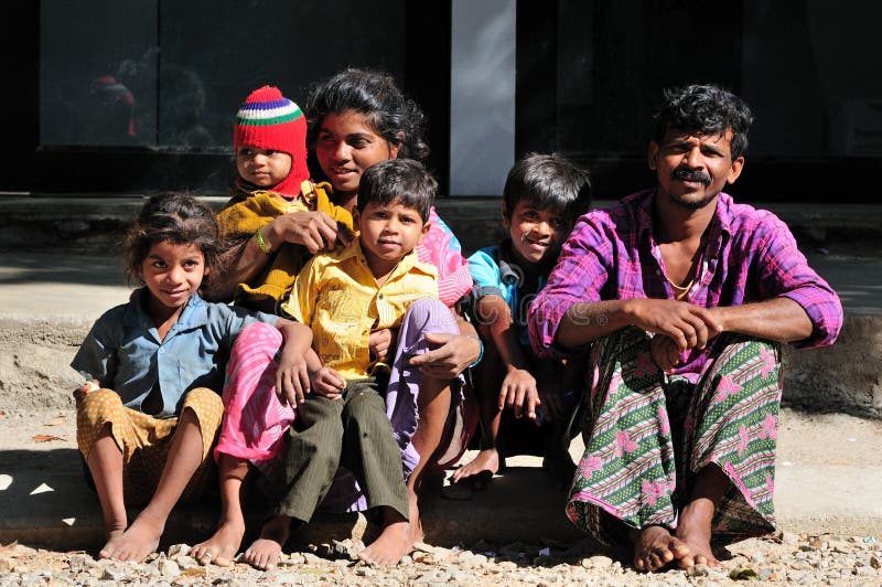 A Poor Family in Slum with Happy Life Editorial Photography - Image of ...