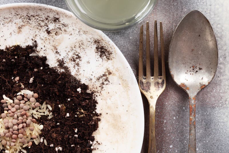 Poor food stock photo. Image of brown, crisis, famine - 48162684