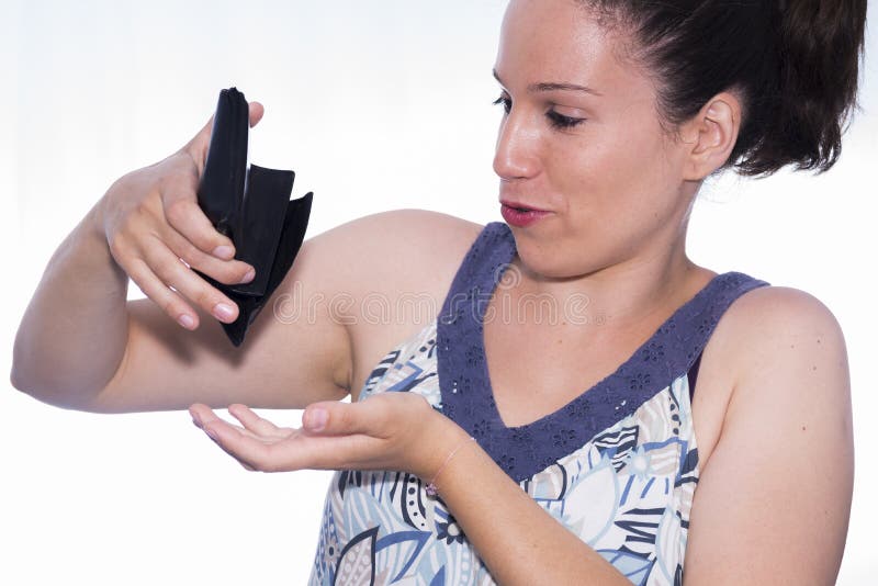 Poor. stock image. Image of penniless, expenses, woman - 62231451