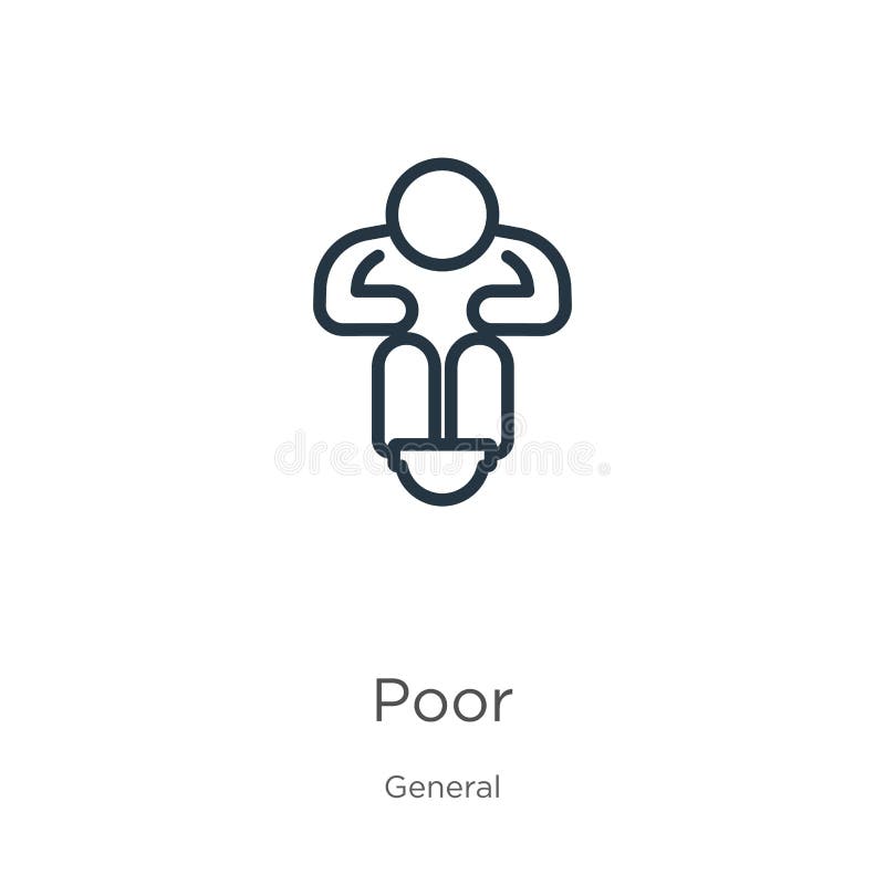 Poor Icon Vector. Trendy Flat Poor Icon from General Collection ...