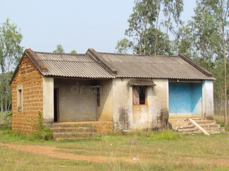 Poor Indian Rural Brick House Stock Image - Image of poor, weak: 28534523