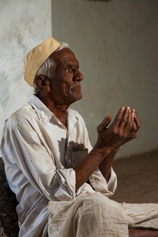 Poor Indian Male Beggar Profile Hands Out Editorial Photography - Image ...
