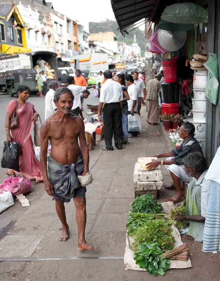 Poor indian man walking editorial stock image. Image of dirt - 23008354