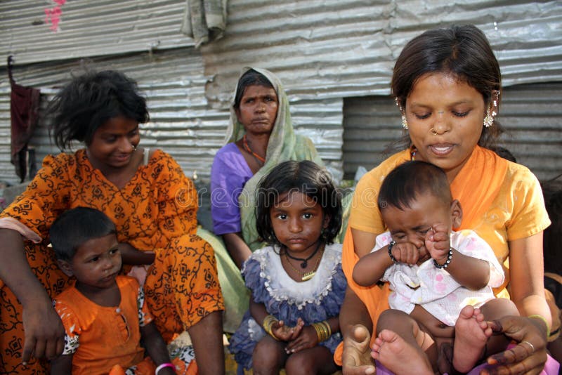 Poor Indian People stock photo. Image of asians, child - 18423818