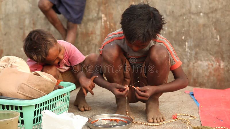 Poor Kids in Hyderabad India Stock Video - Video of childish, family ...