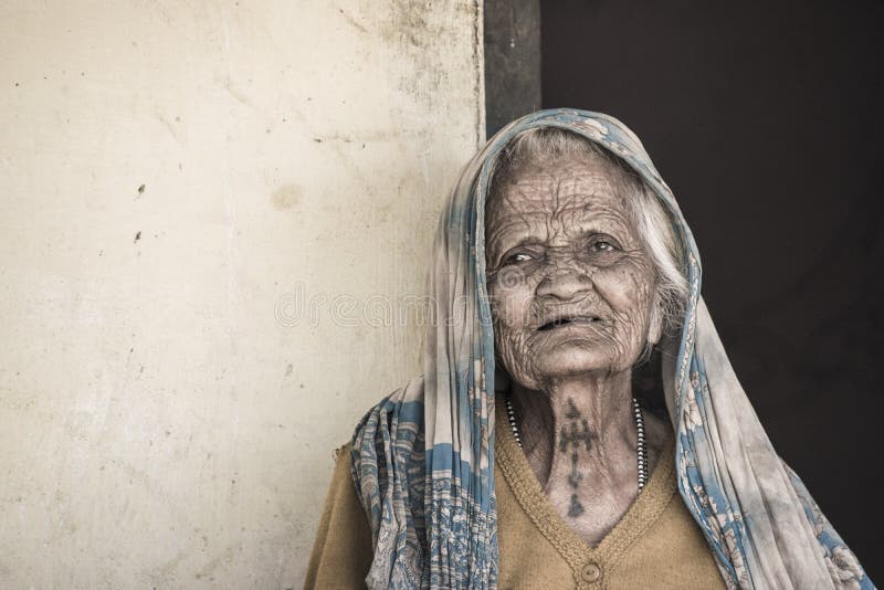 Poor Lady Looking at Camera Editorial Photo - Image of emotions, mood ...