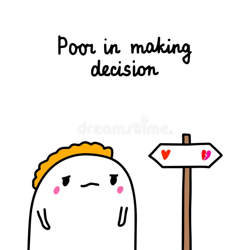 Poor in Making Decisions Bipolar Disorder Symptom Man Expressive ...