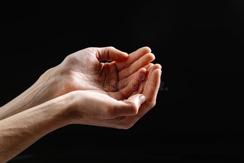 The Poor Man Asks for Help. Please Help - Men& X27;s Clenched Hands ...