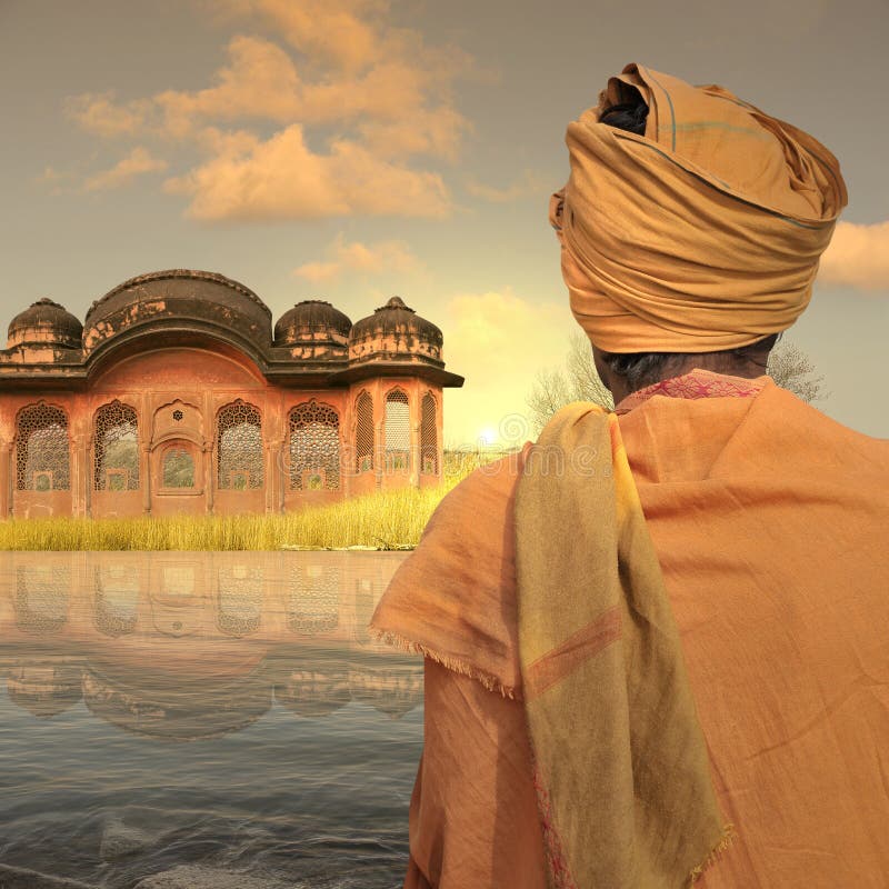 Poor man. stock photo. Image of exotic, asia, meditating - 59646504