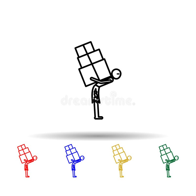 Outline Vector of Unemployed Man Sitting in Sad Pose Showing Need Job ...
