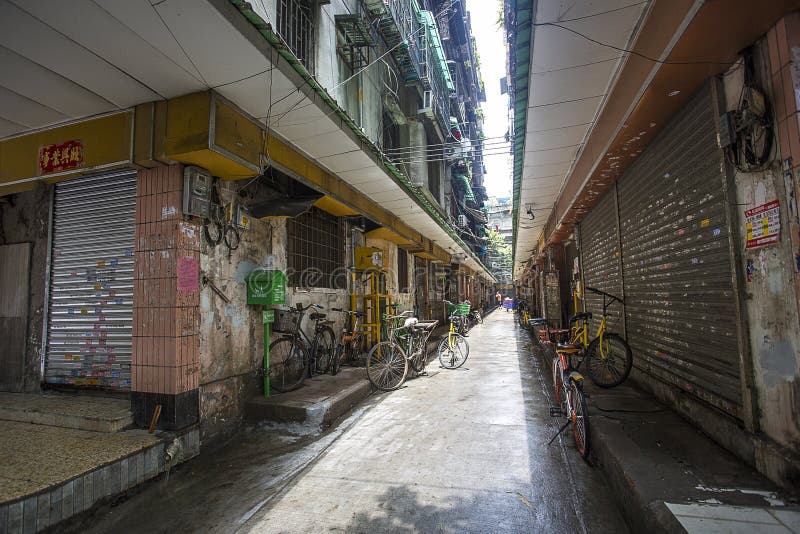 The Poor Neighborhoods of Guangzhou Editorial Stock Image - Image of ...