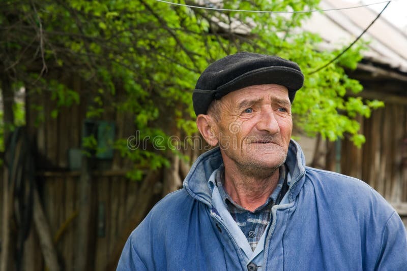 Poor old man stock photo. Image of gray, daytime, thoughtful - 14423846