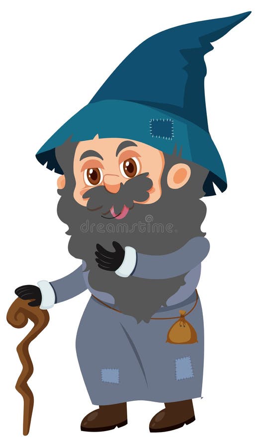Poor Olf Man in Medieval Cartoon Character Stock Vector - Illustration ...