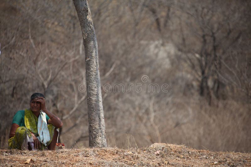 People at rural area India editorial stock image. Image of background ...