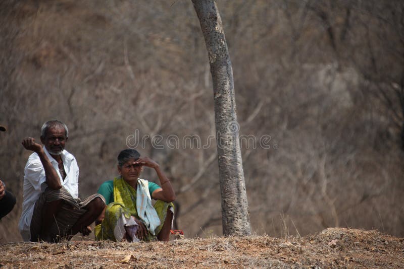 People at rural area India editorial stock image. Image of background ...