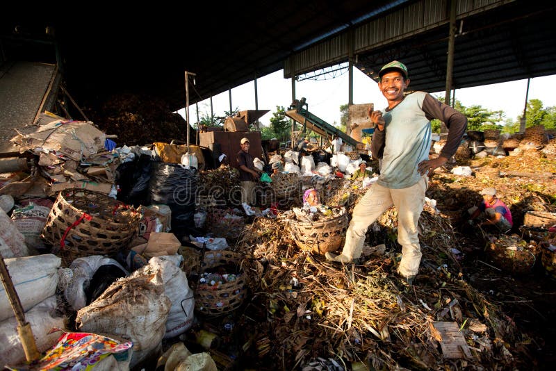 Poor People Working in a Scavenging Editorial Stock Photo - Image of ...