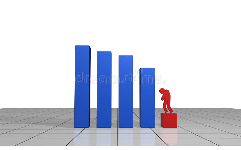A poor performance stock illustration. Illustration of loss - 18987783
