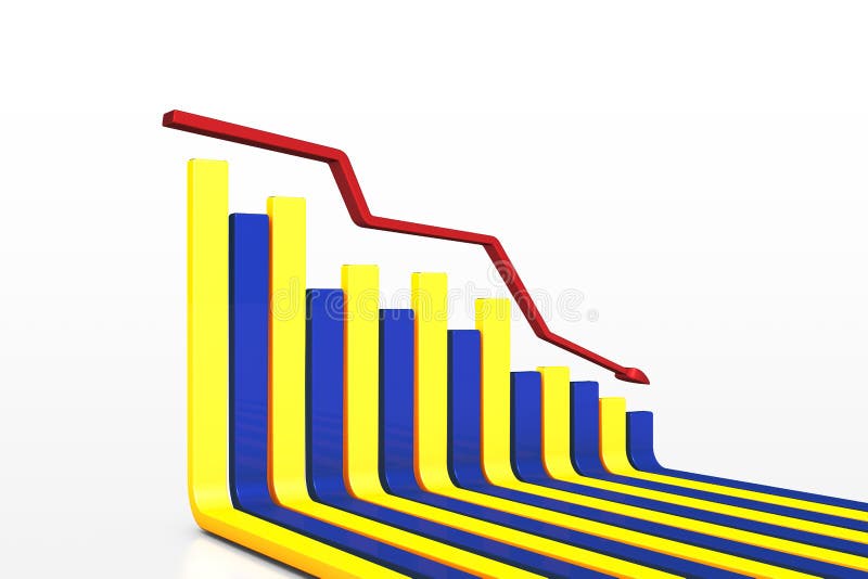 The Poor Performance of the Business Stock Illustration - Illustration ...