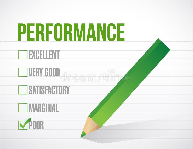 Poor Performance Review Illustration Design Stock Images - Image: 33261344