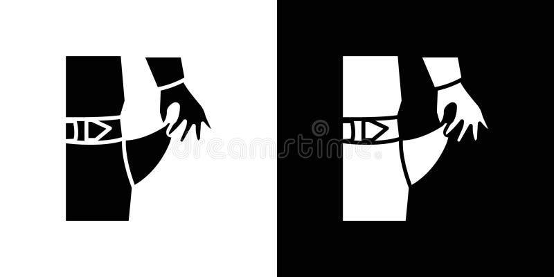 Poor Person Empty Pockets Icon Isolated Flat Vector in Outline Stock ...