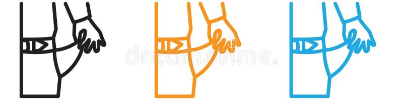 Poor Person Empty Pockets Icon Logo Set Vector Stock Vector ...