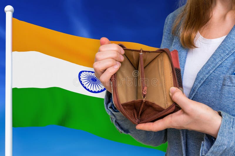 Poor Person with Empty Wallet in India Stock Image - Image of bankrupt ...