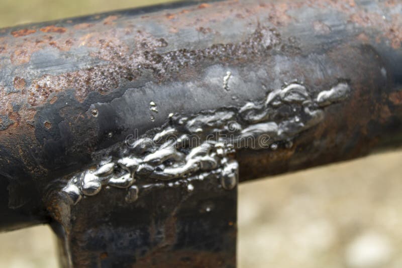 Poor quality Metal welding stock photo. Image of steel - 220503520