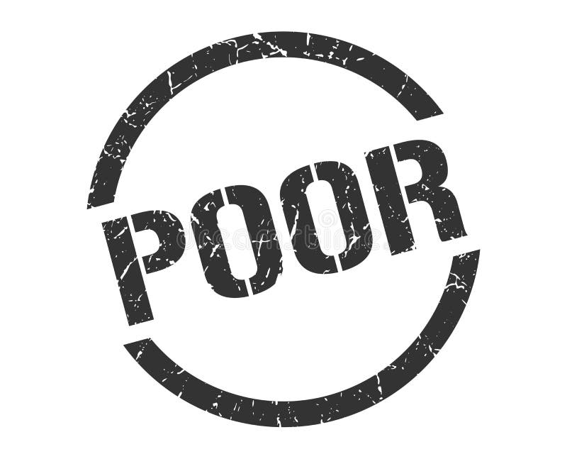 Poor stamp stock vector. Illustration of poor, peeler - 136895585