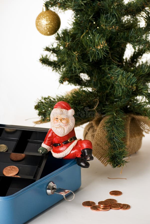 Poor santa stock photo. Image of sterling, money, coinbox - 17092790