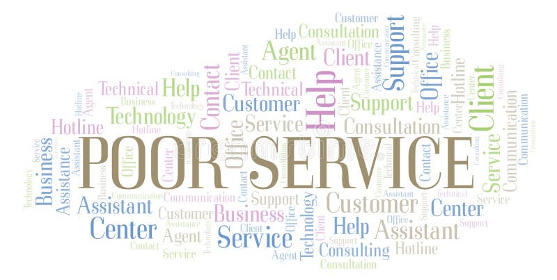 Poor service concept icon stock vector. Illustration of abstract ...