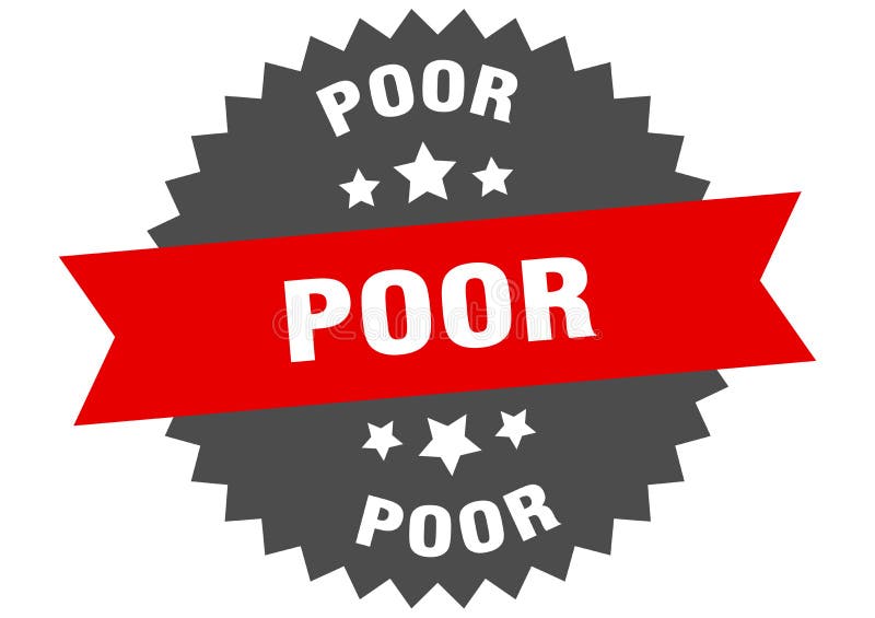 Poor stock vector. Illustration of ribbon, black, template - 160546644