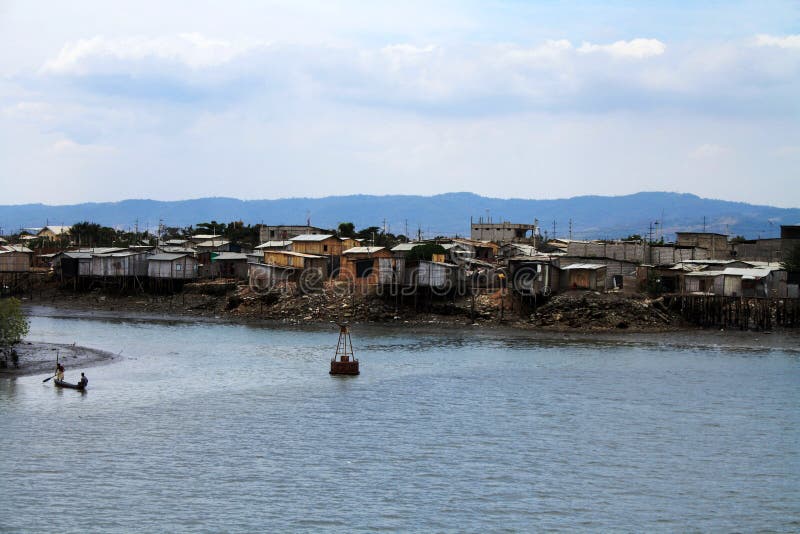 Poor slum area in Panama. stock photo. Image of area - 181571502