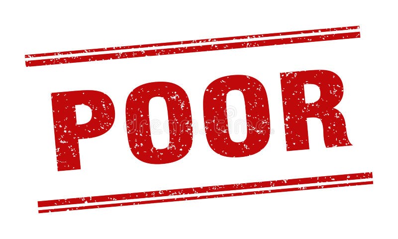 Poor Stamp. Poor Square Grunge Sign Stock Vector - Illustration of ...