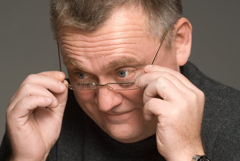 Poor vision stock photo. Image of people, aging, reflective - 12214460