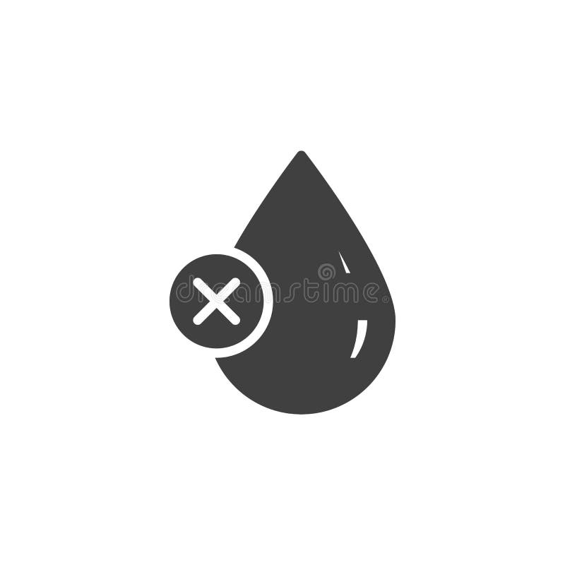 Poor Water Quality Vector Icon Stock Vector - Illustration of droplet ...