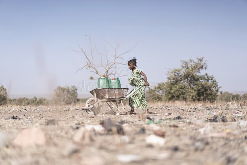 Poor Aboriginal Youngster with Natural Water for an Aridity Concept ...