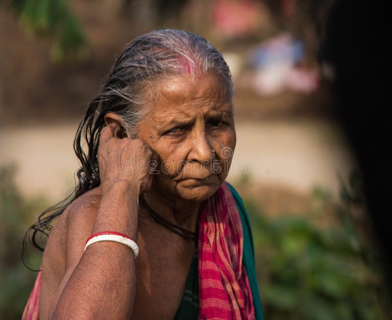A Poor, Elderly Man in India Editorial Photo - Image of head, portrait ...