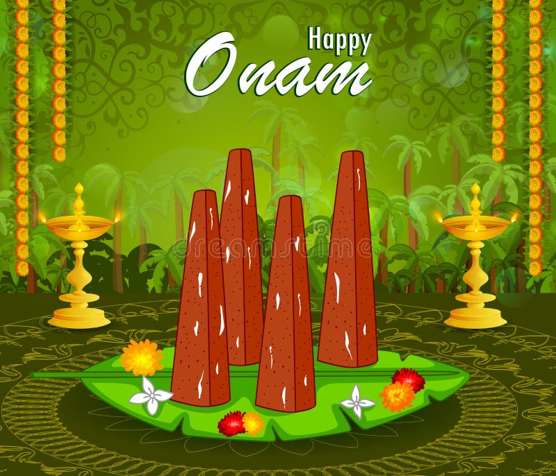 Poorada Uttigal for Onam Festival of Kerala Stock Vector - Illustration ...
