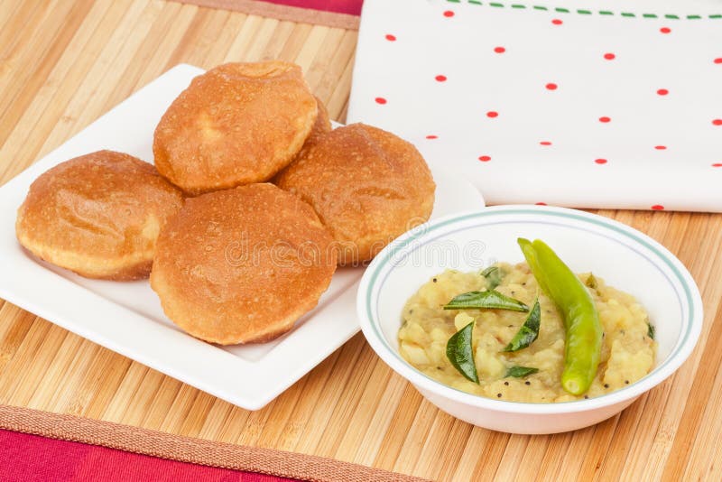 Poori Saagu stock image. Image of authentic, delicious - 38099605