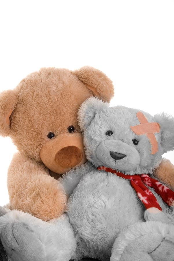 Poorly teddy bear stock image. Image of accident, bump - 6508317