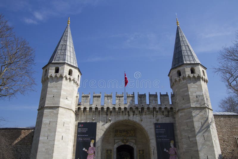 Poort van Paleis Topkapi stock foto. Image of azië, osmaans - 52478700