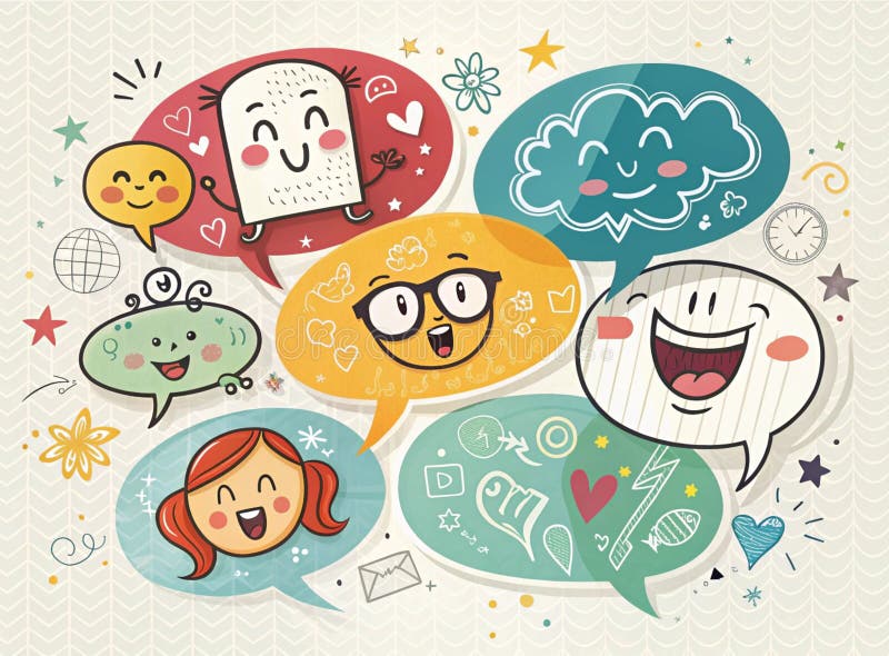 Vector and Illustration,this Image Shows a Variety of Communication and ...
