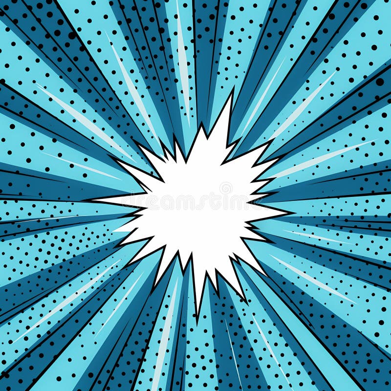 Pop Art Background Retro Comic Pattern for Modern Designs, Generative ...